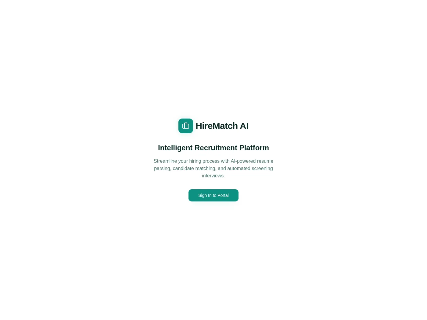 HireMatch AI Portal