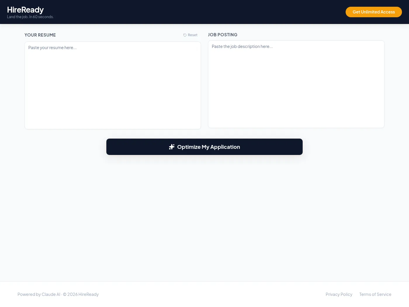 HireReady AI Optimizer
