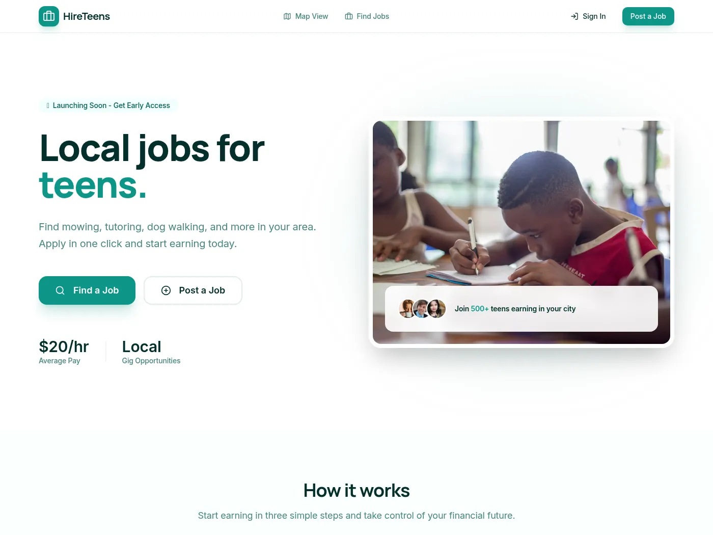 HireTeens Preview Site