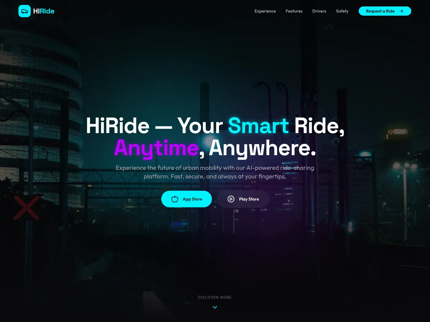 HiRide Immersive Storytelling Site