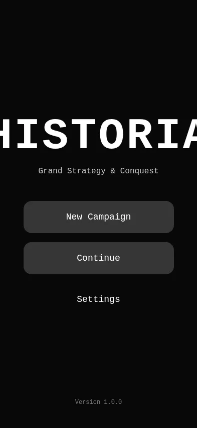 Historia Strategy Game