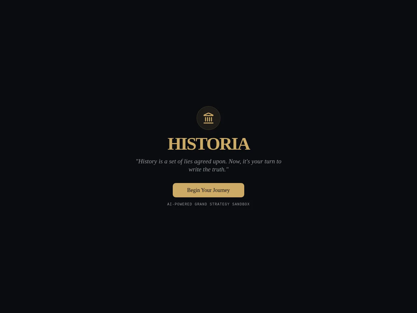 Historia Strategy Game