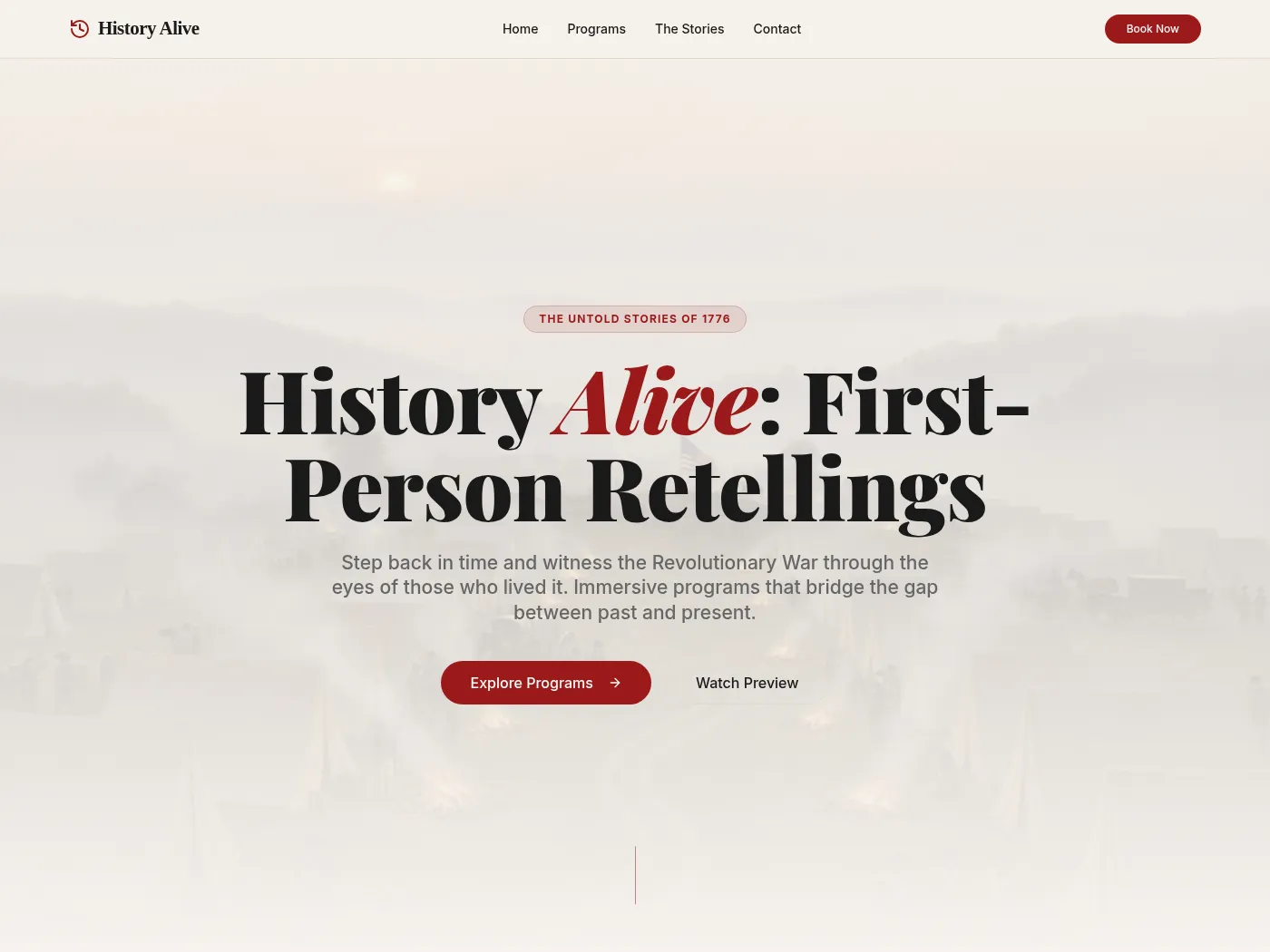 History Alive Web Portal