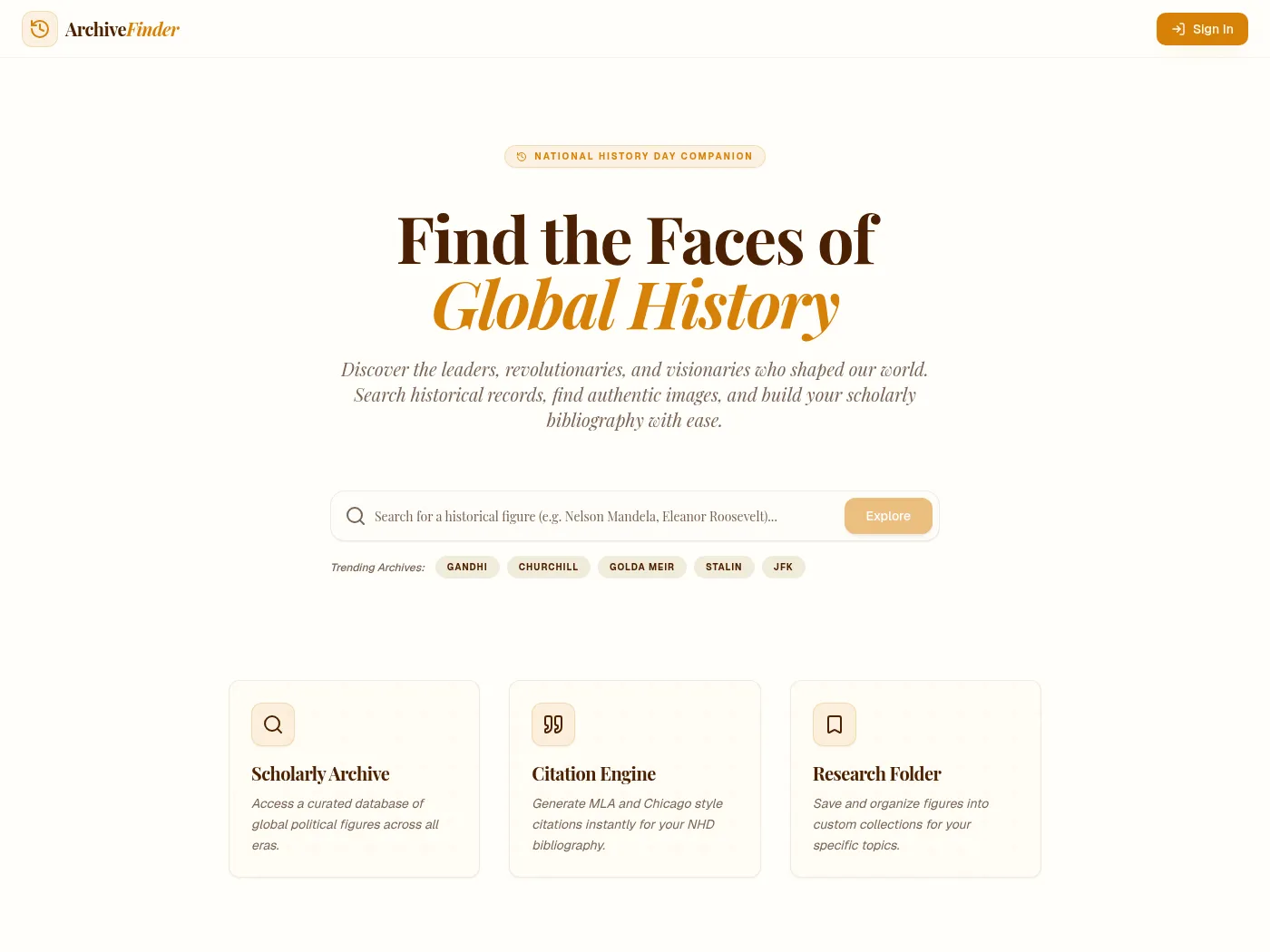 History Image Finder