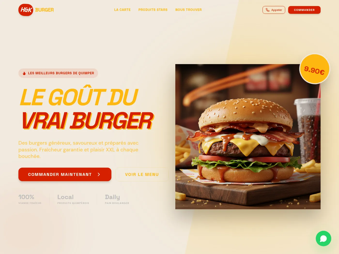 H&K Burger Quimper Site