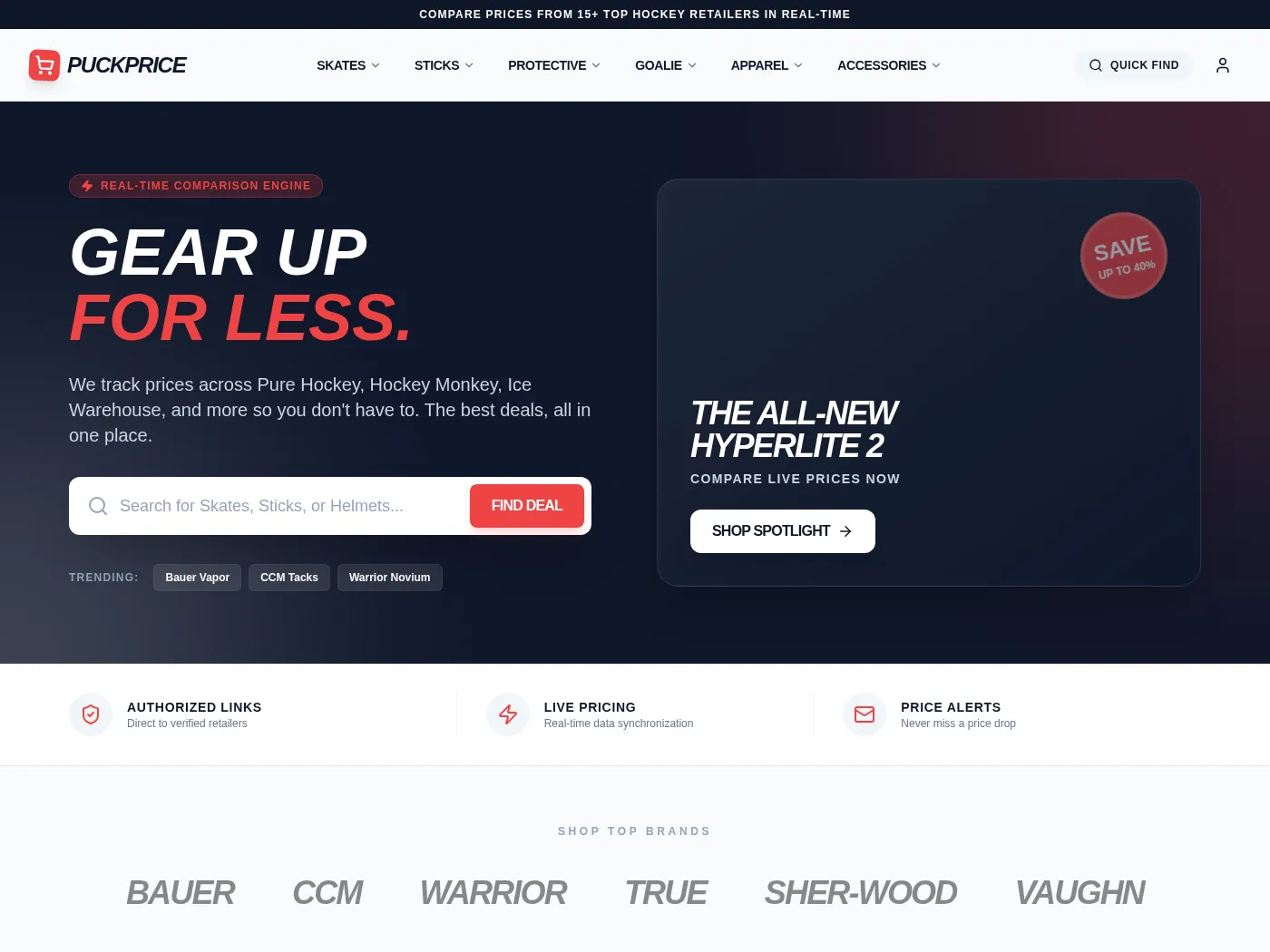 Hockey Gear Price Finder