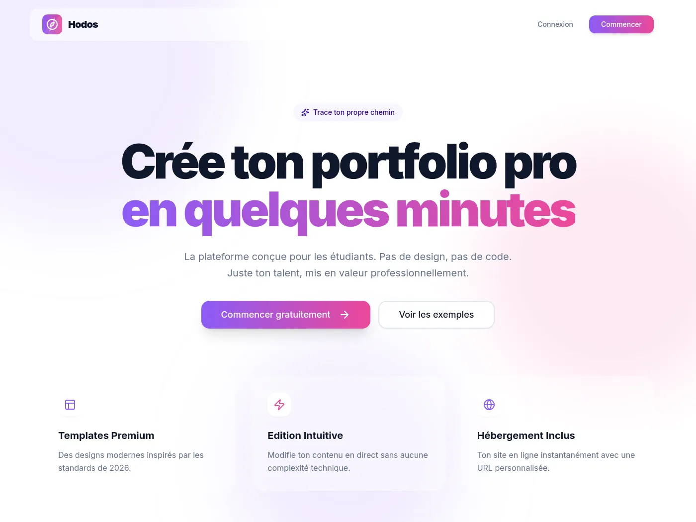 Hodos Portfolio Builder