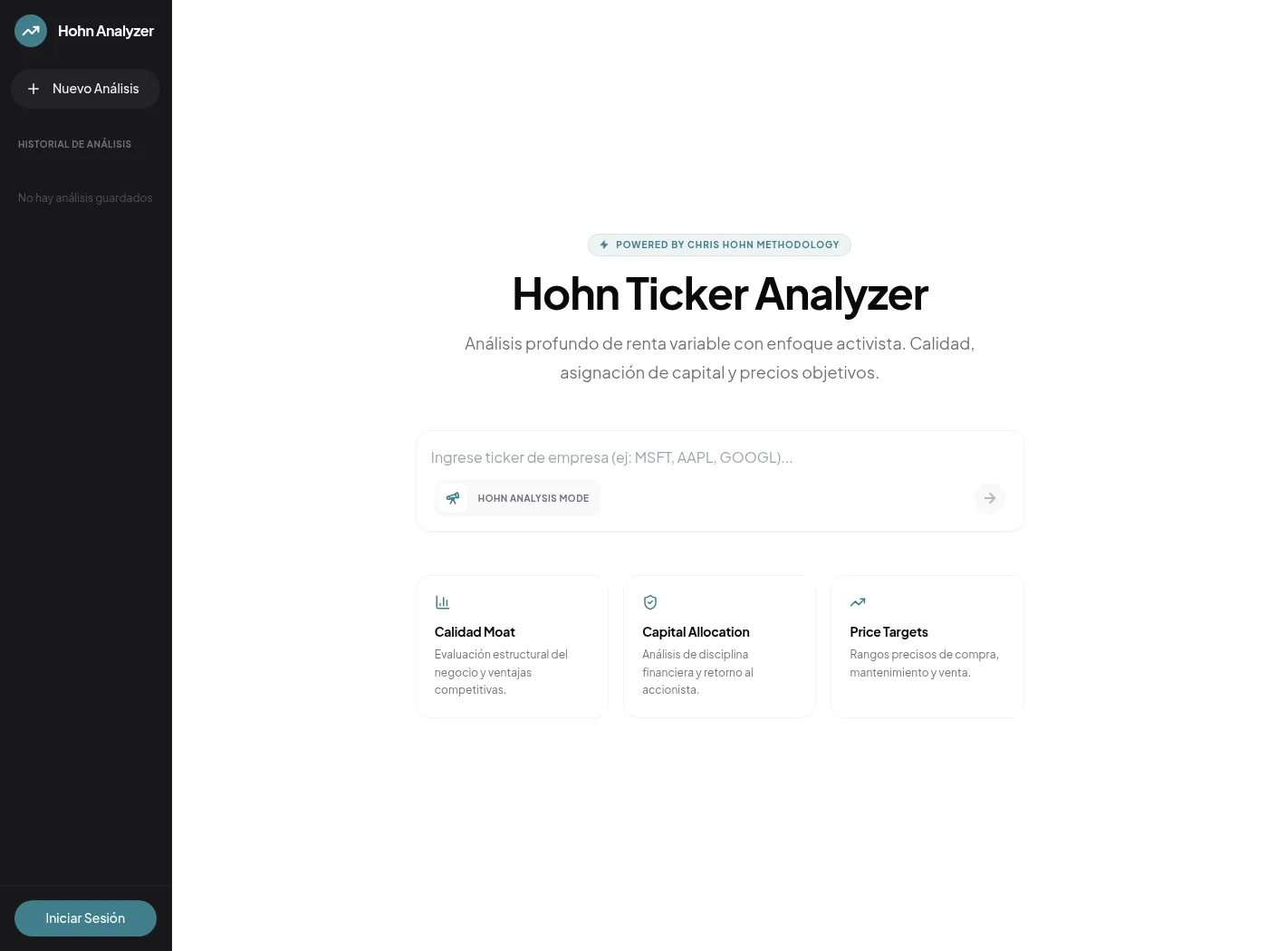 Hohn Ticker Analyzer