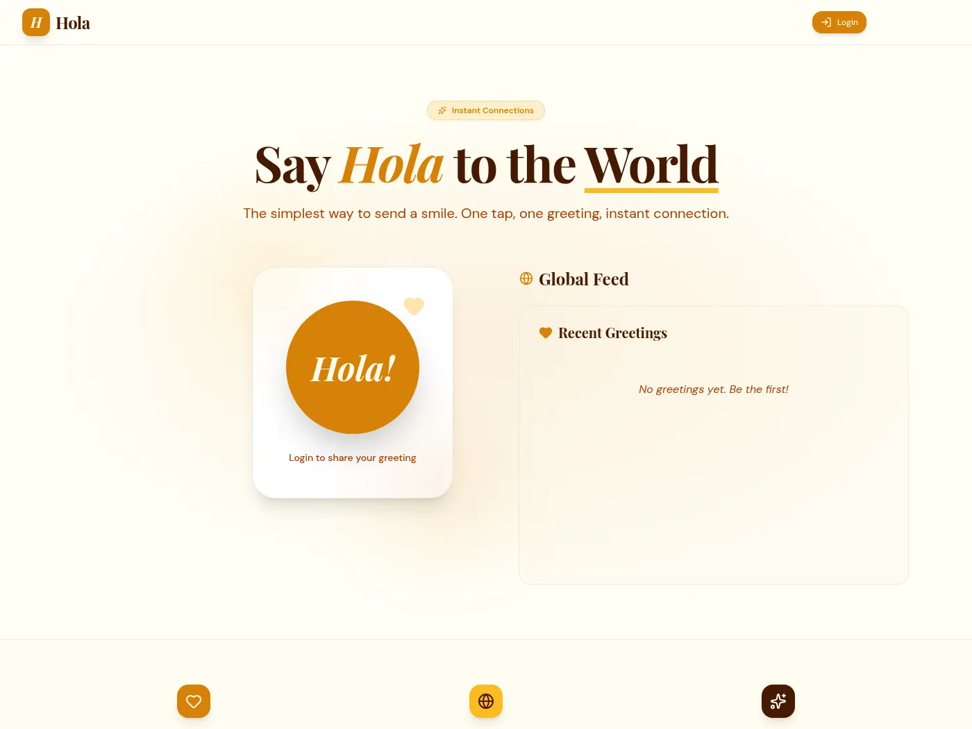 Hola Greeting App