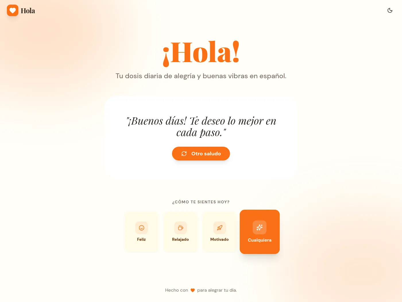 Hola Greeting App