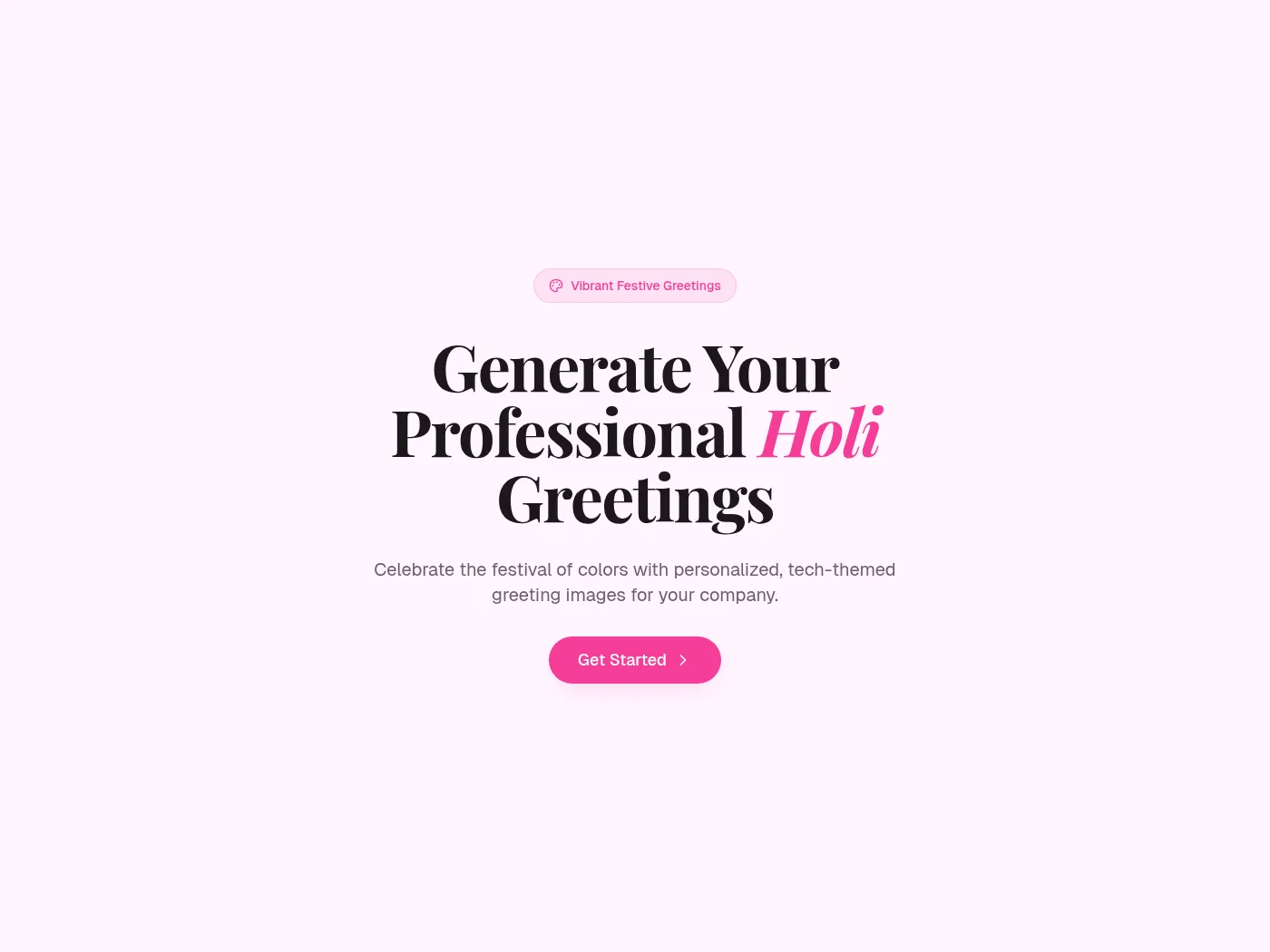 Holi Greetings Generator