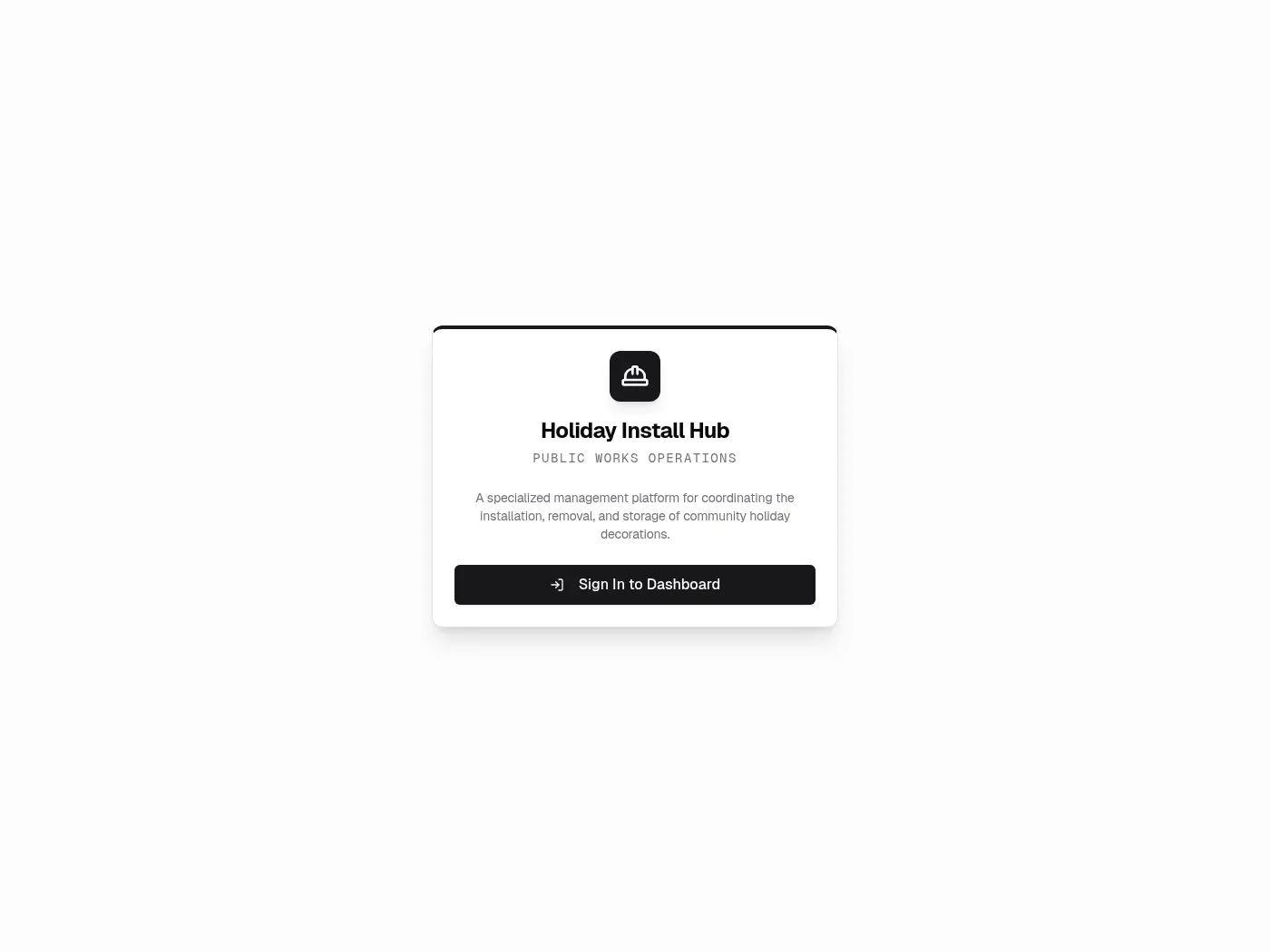 Holiday Install Hub