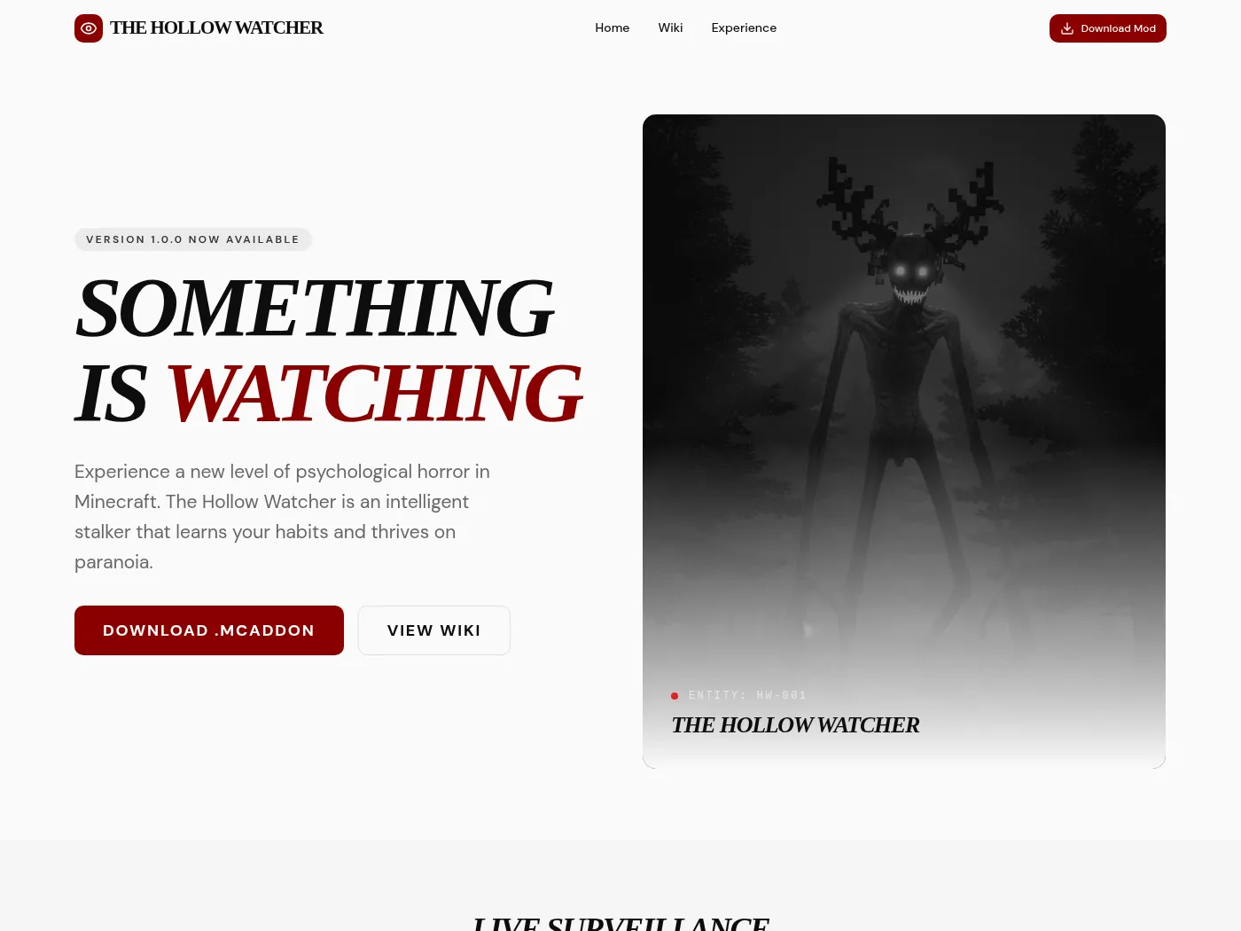 Hollow Watcher Horror Mod