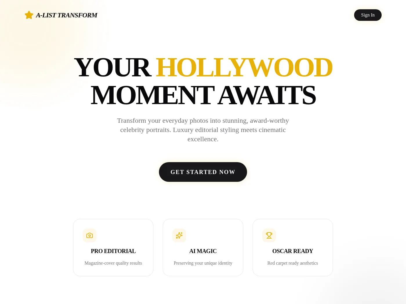 A-List Hollywood Transform