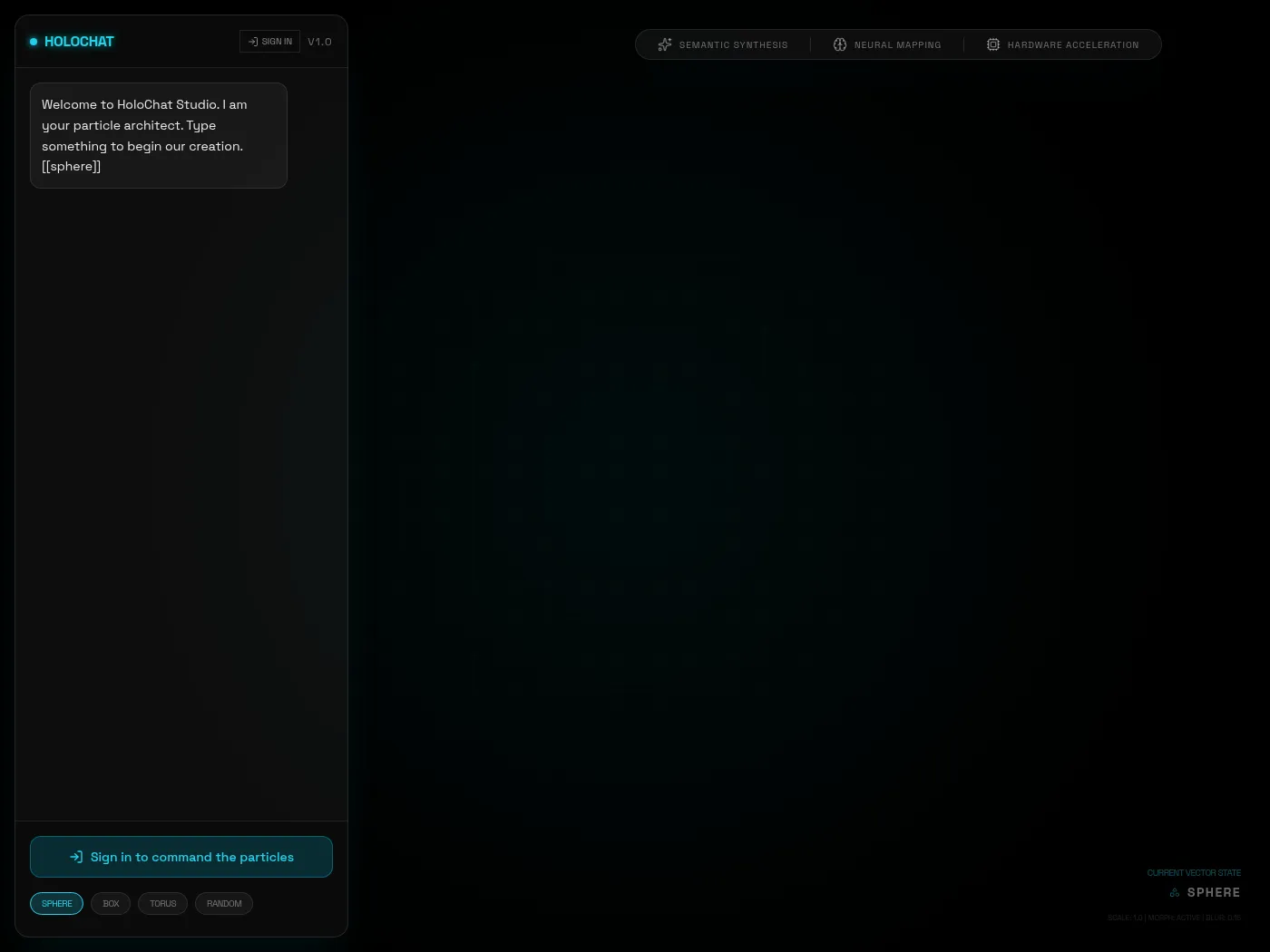 HoloChat Particle Studio