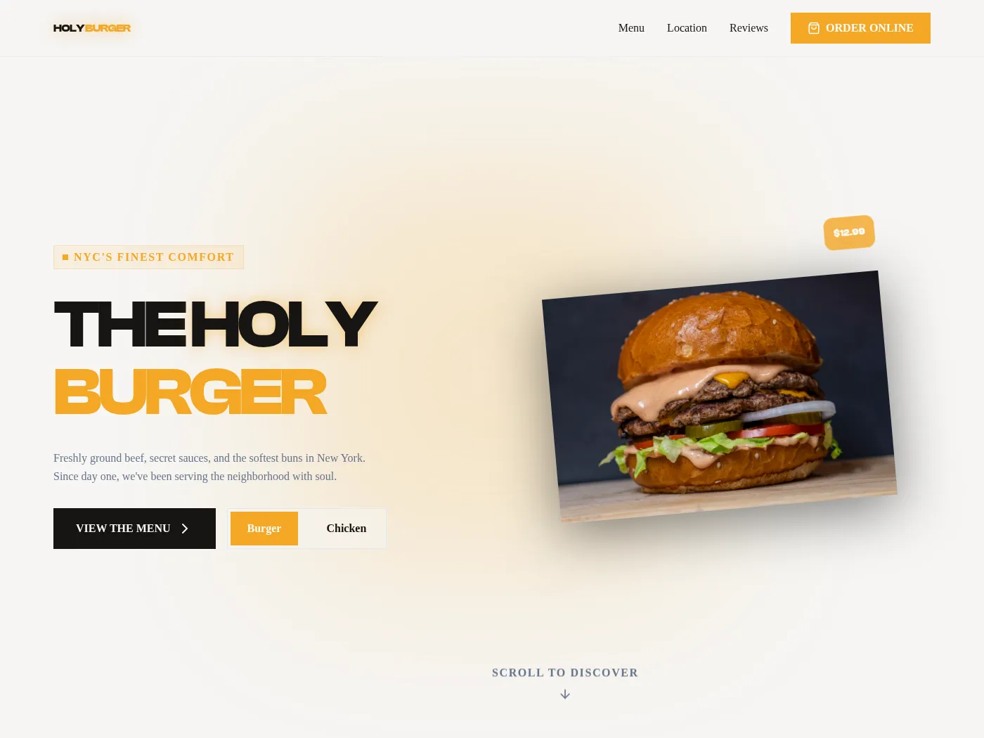 Holy Burger Parsons Site