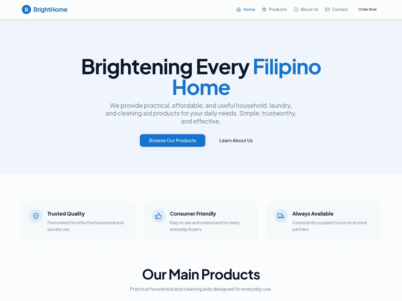 BrightHome Business Website