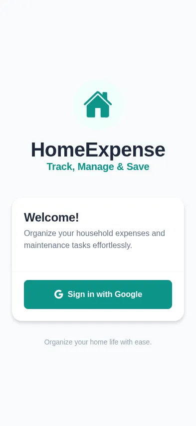 HomeExpense Tracker