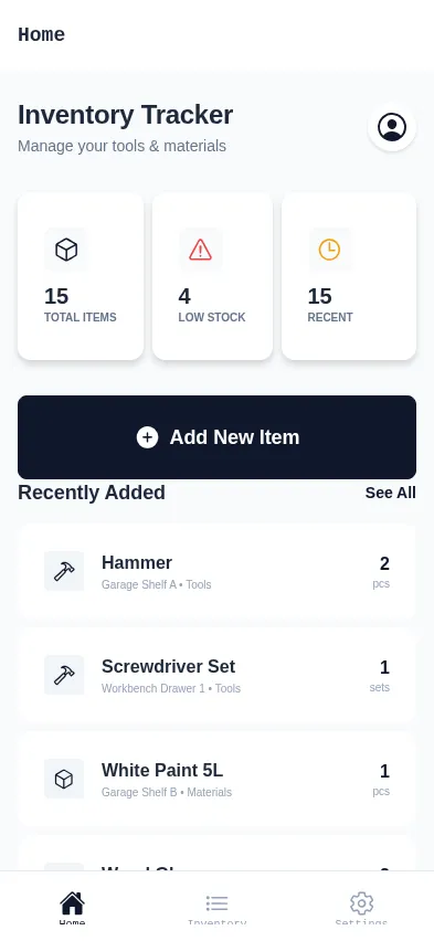 Home Inventory Tracker