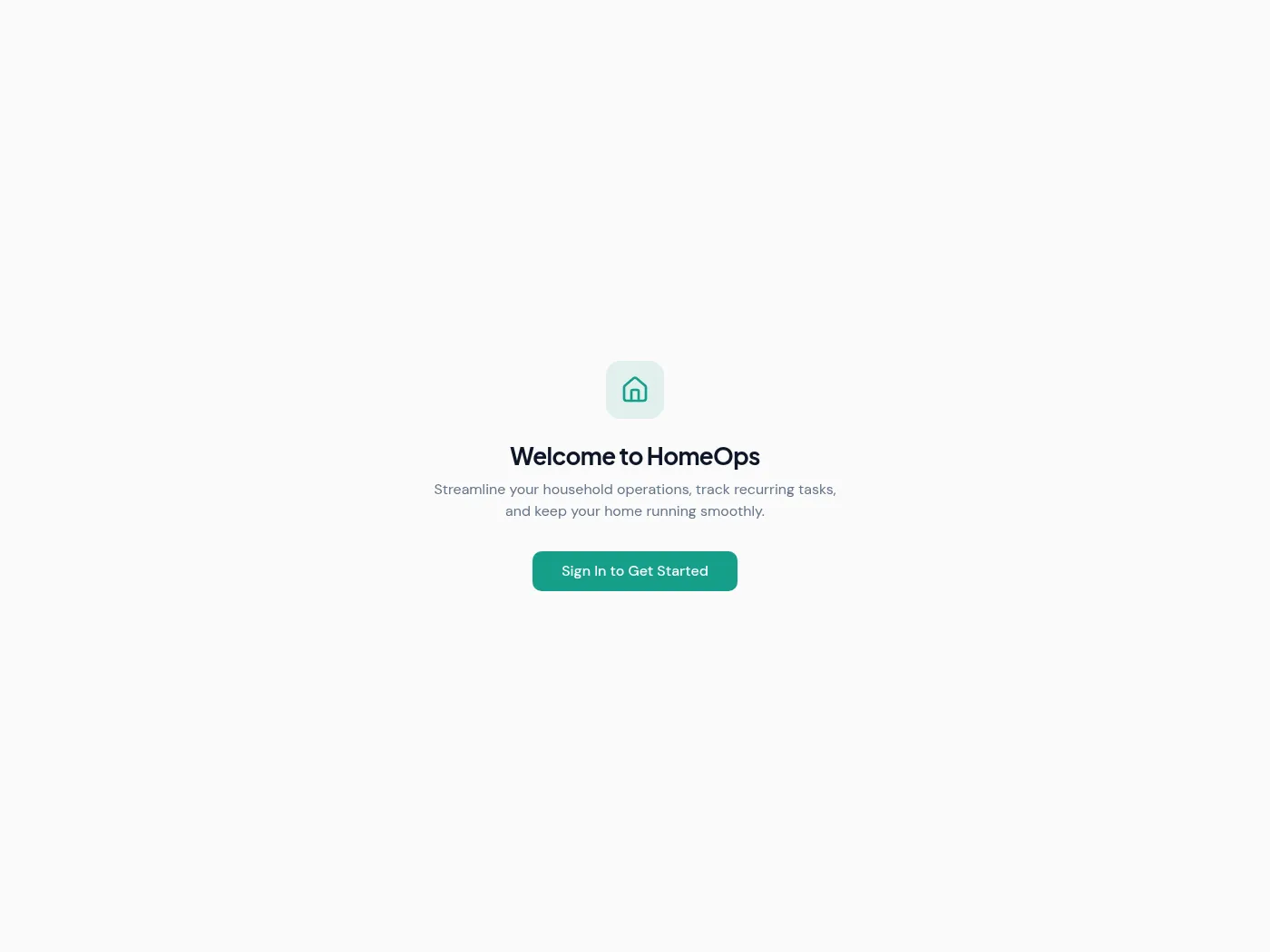 HomeOps Organizer