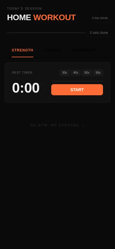 Home Workout Tracker