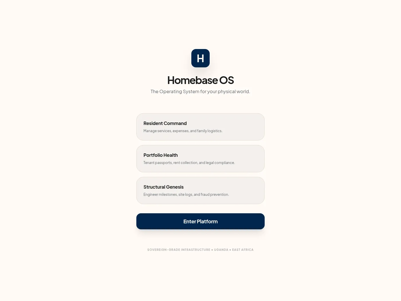 Homebase OS Platform