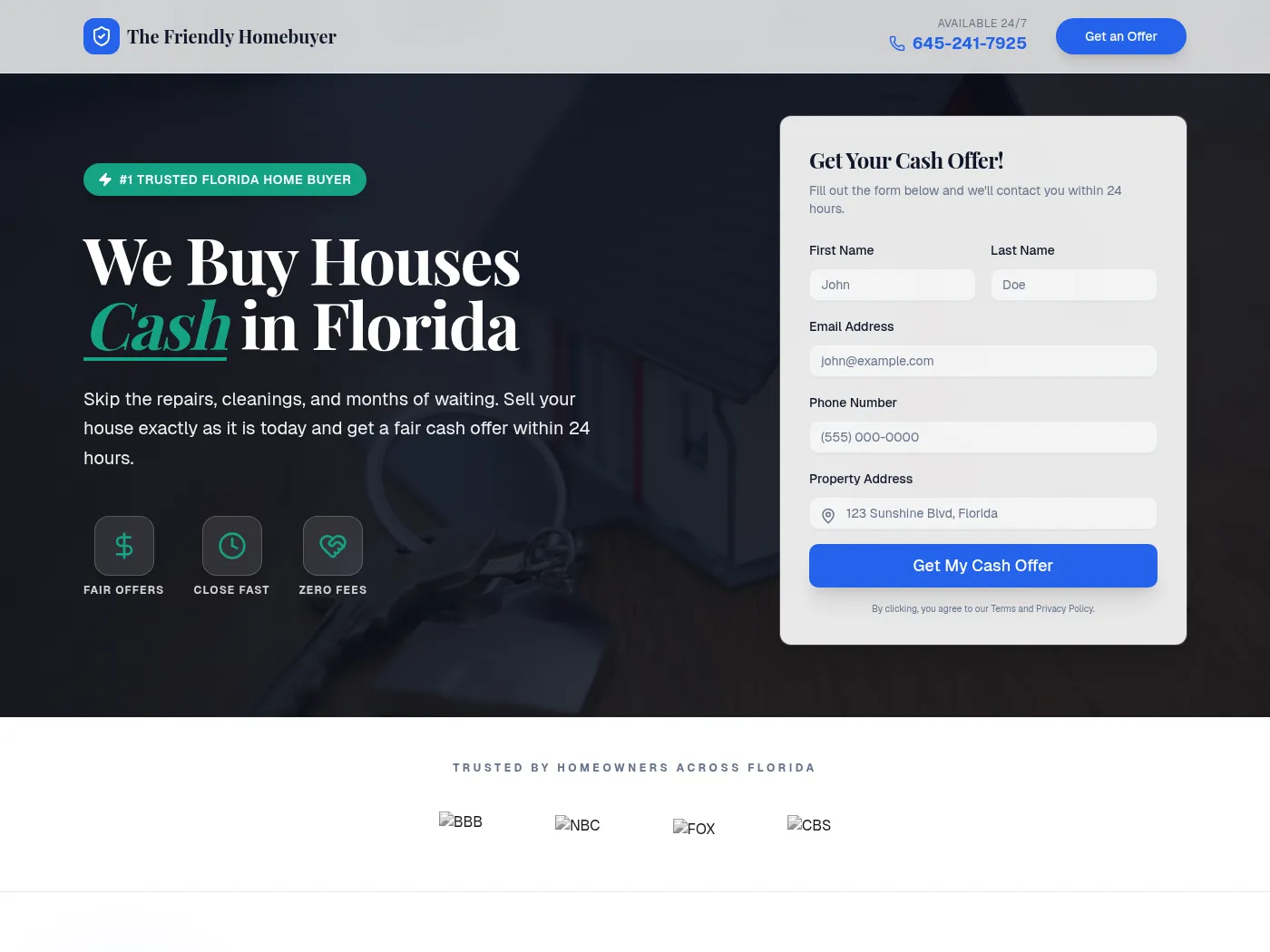 Friendly Homebuyer Landing