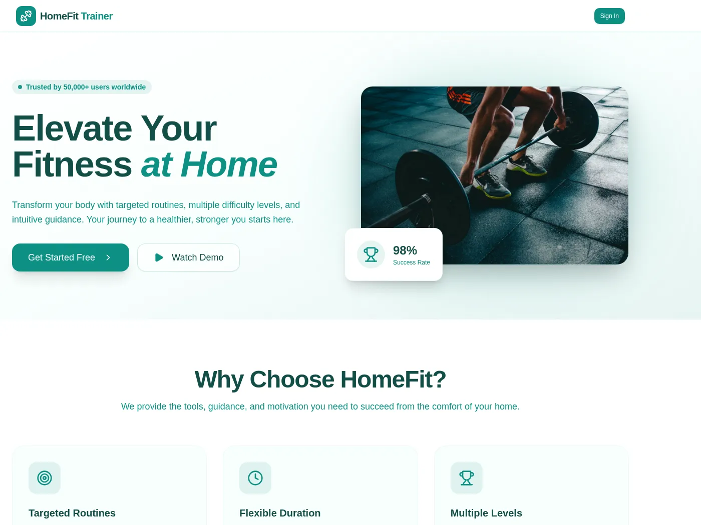 HomeFit Trainer