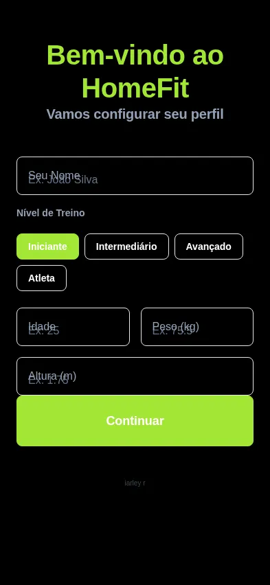 HomeFit Diário