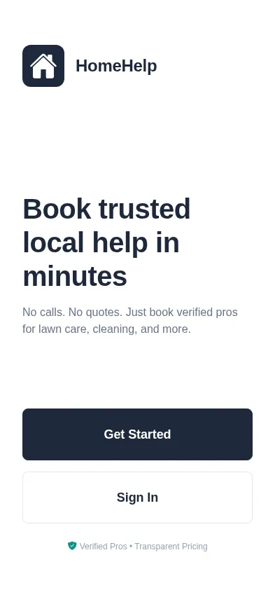 HomeHelp Marketplace App