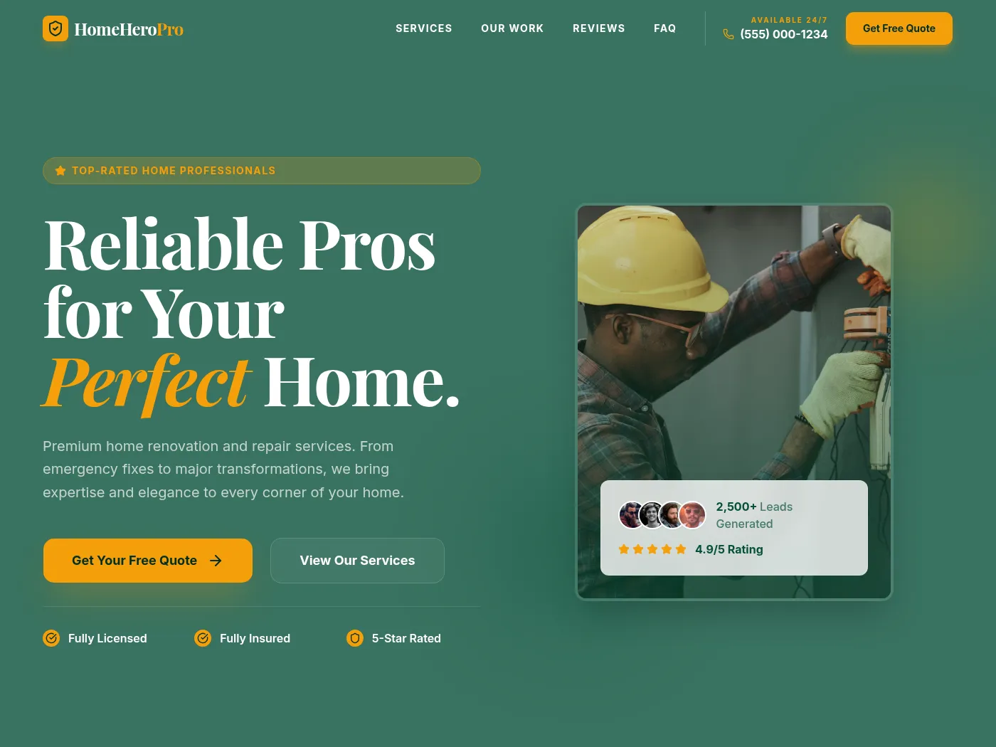 HomeHero Pro Website