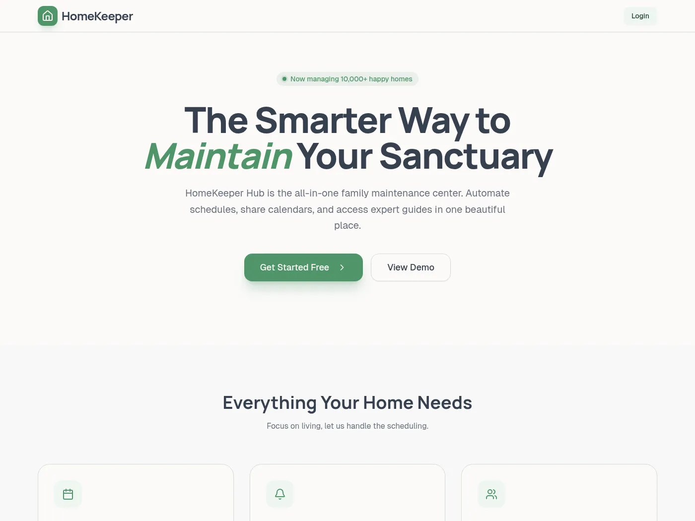 HomeKeeper Hub