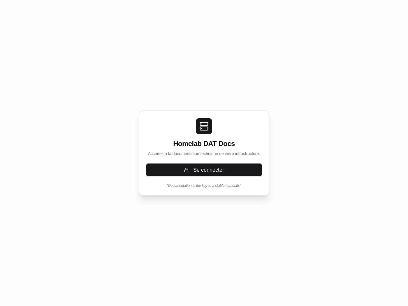 Homelab DAT Docs