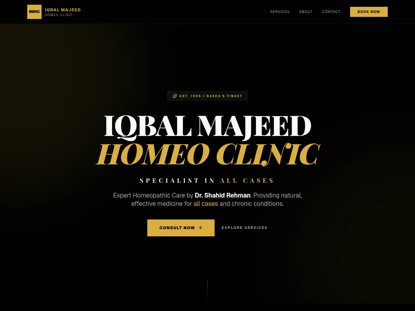Iqbal Majeed Homeo Clinic Site
