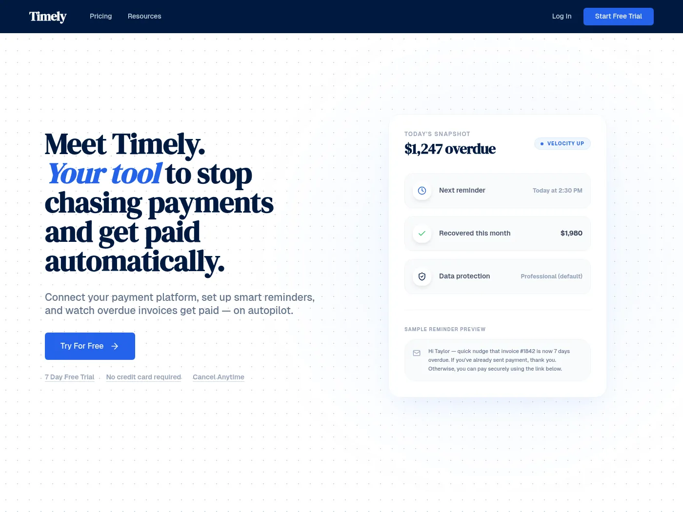 Replica Web Homepage