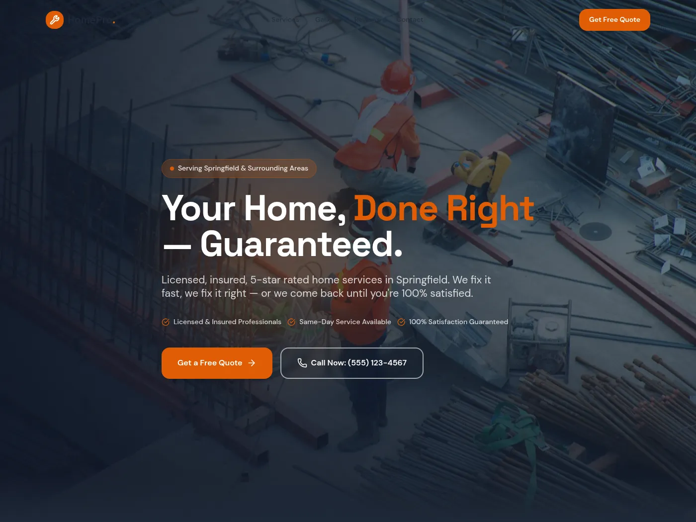 HomePro Services Site
