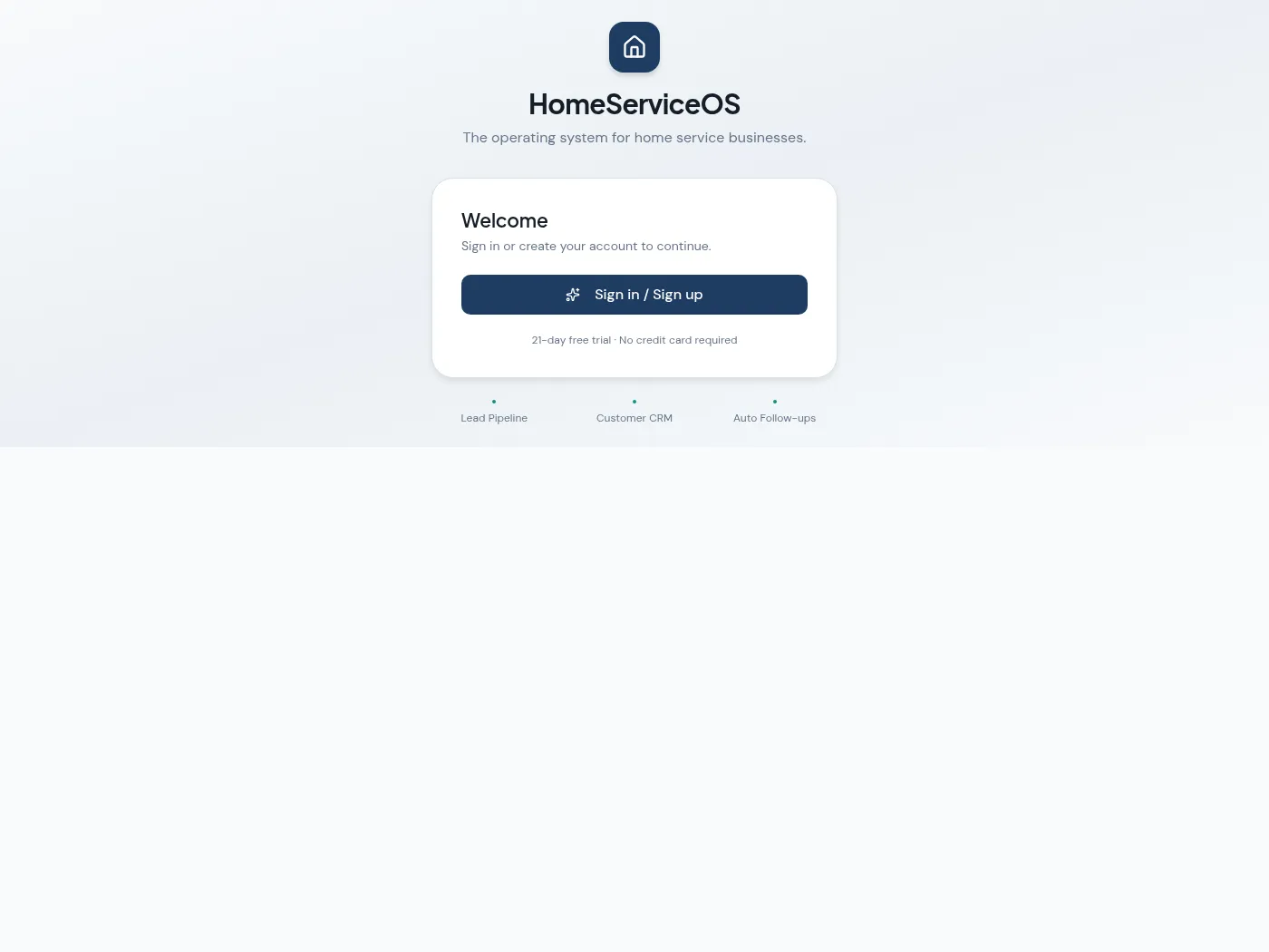 HomeServiceOS Foundation