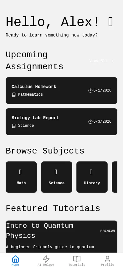 Homework Helper App