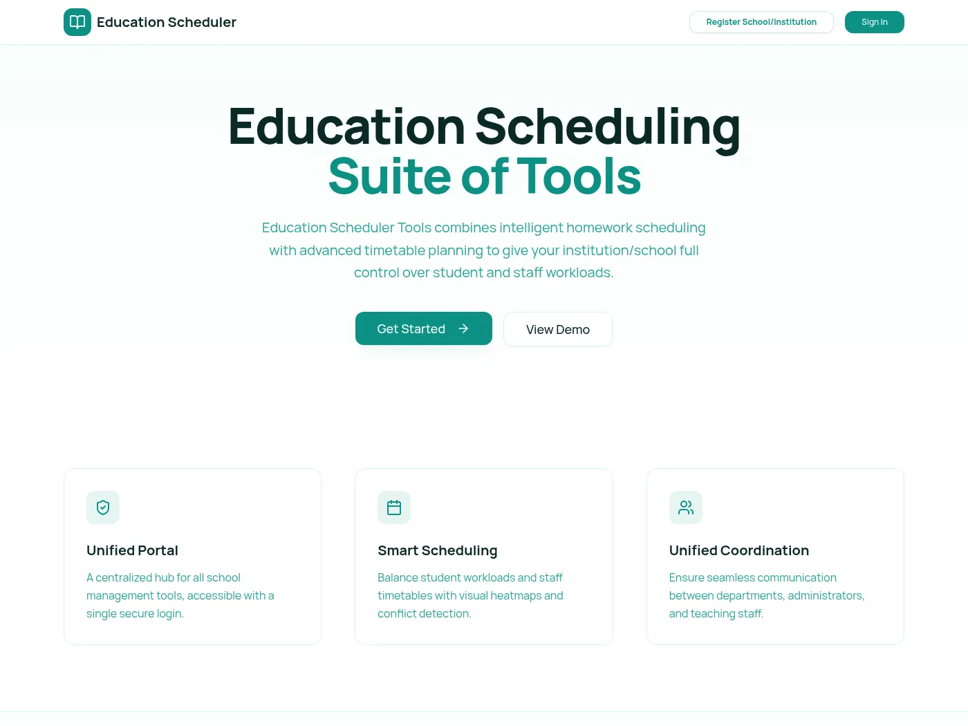 Education Scheduler