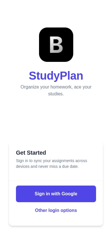 Student Homework Planner