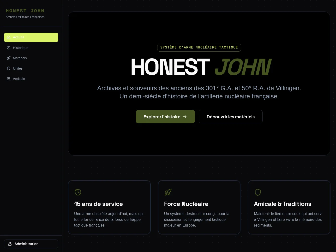 Honest John Modern Site