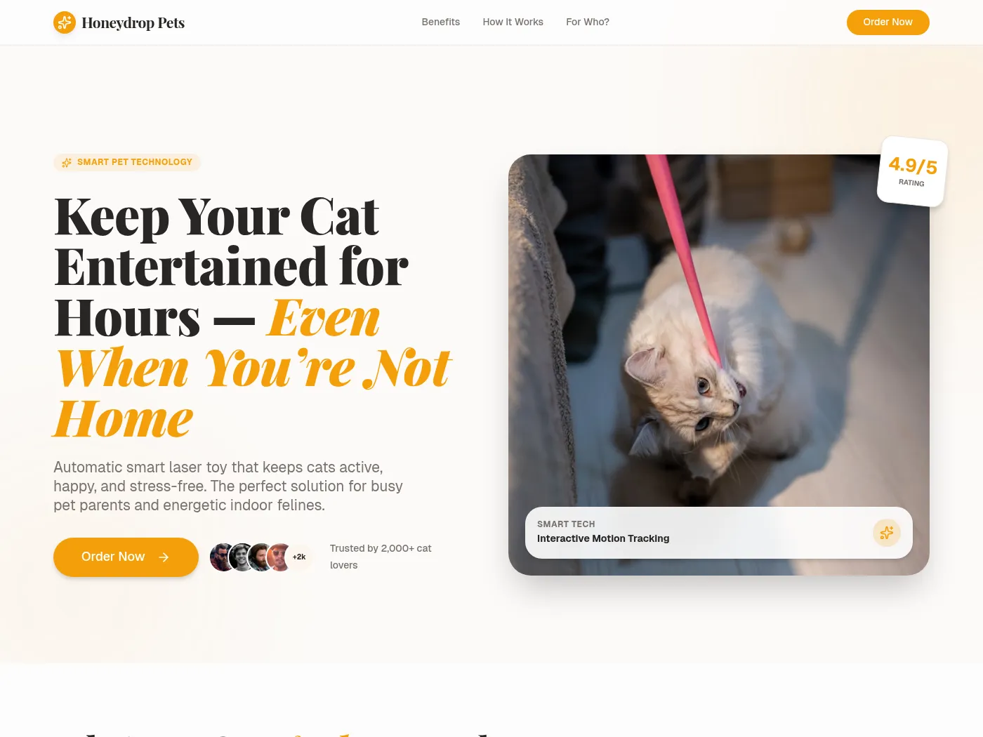 Honeydrop Pets Landing
