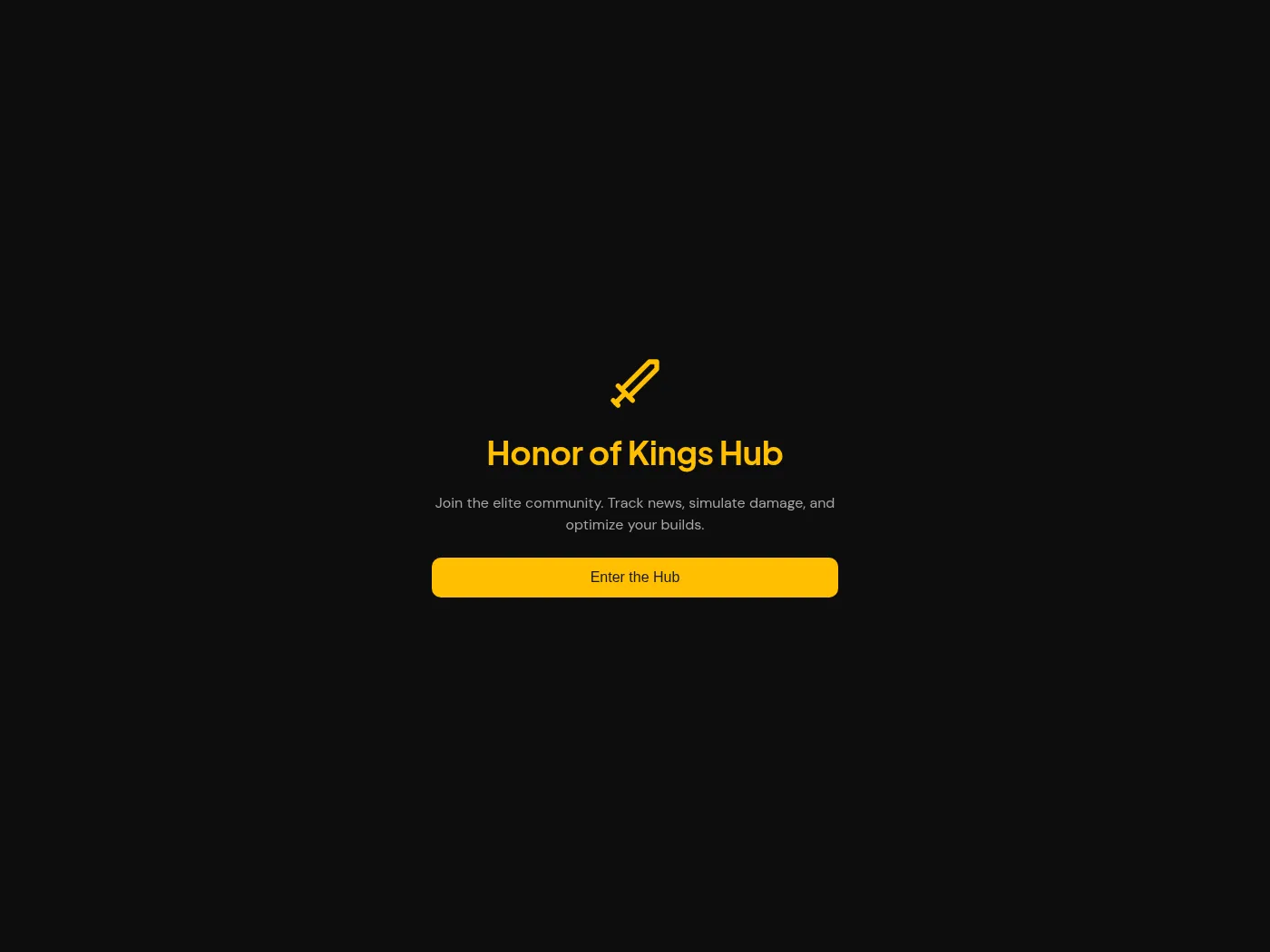 Honor of Kings Hub