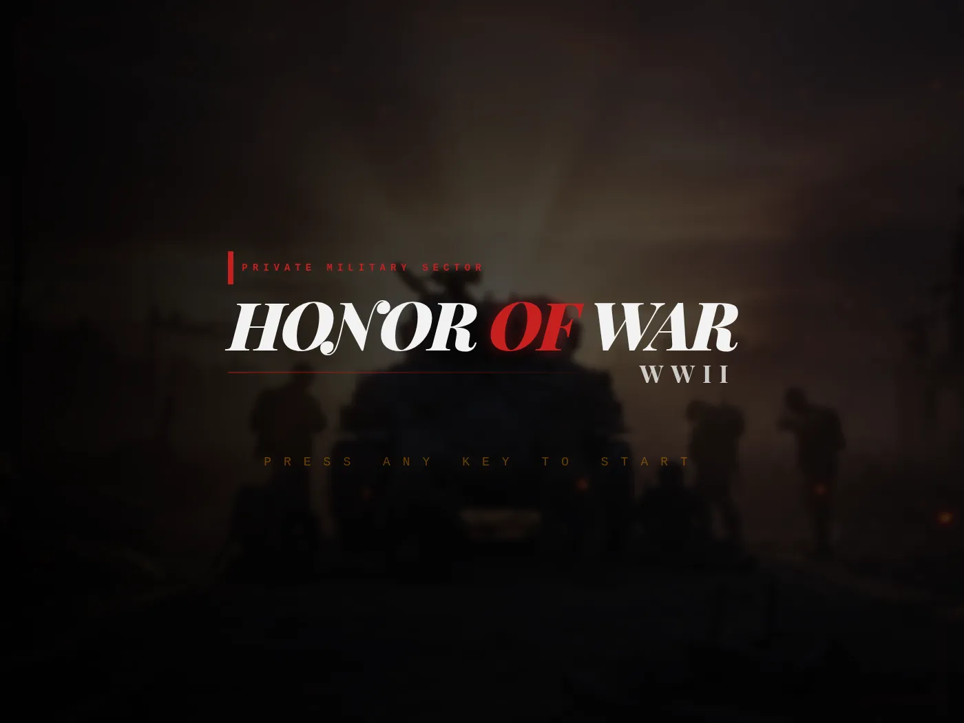 Honor Of War: WWII Menu