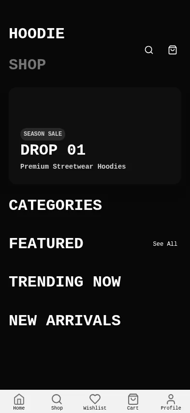 HoodieShop Mobile