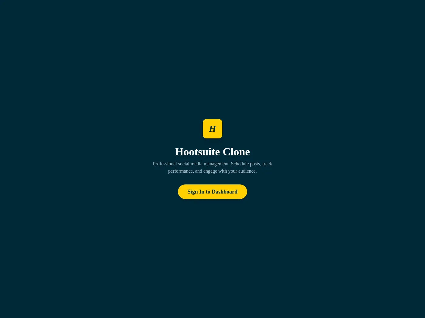 Hootsuite Django Clone