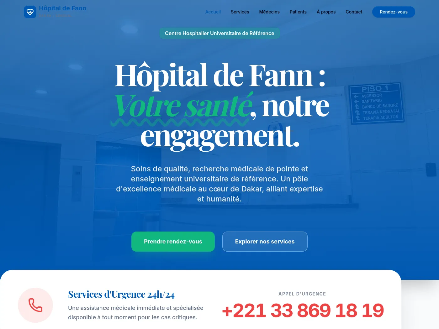 Hôpital de Fann Web