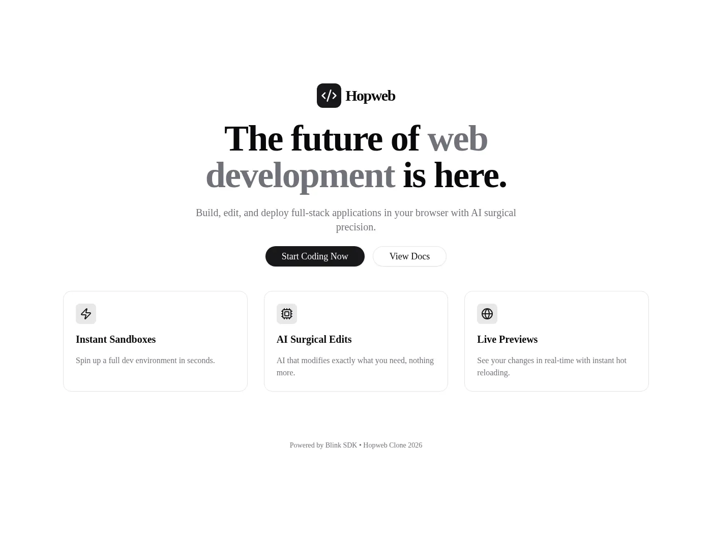 Hopweb Clone