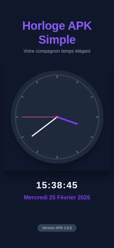 Horloge APK Simple