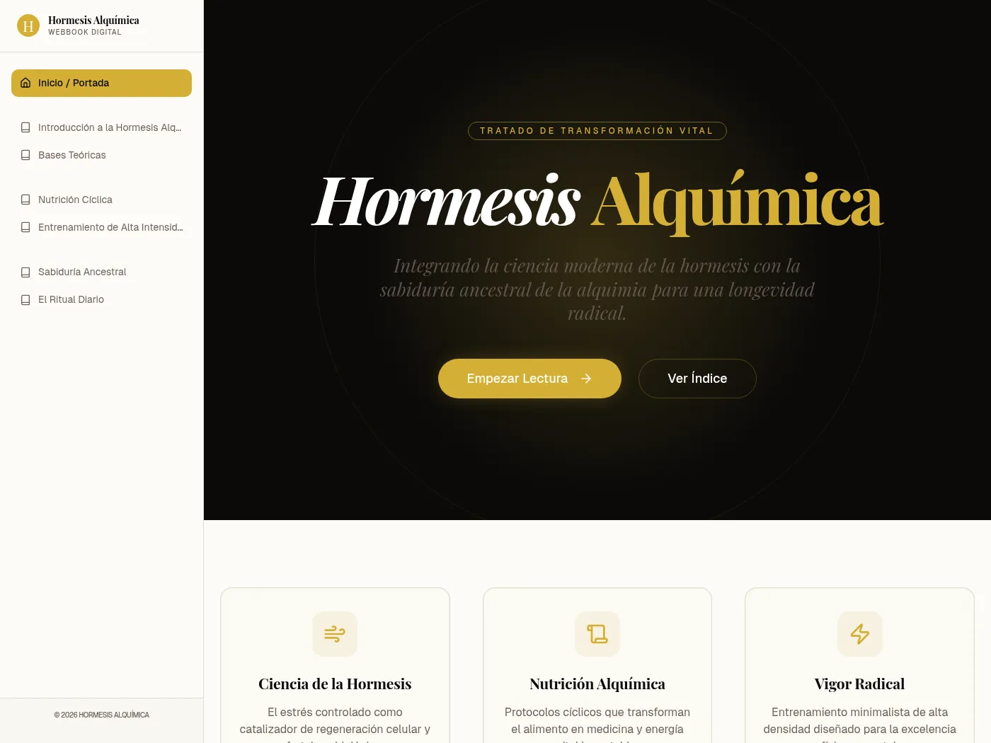Hormesis Alquímica Webbook